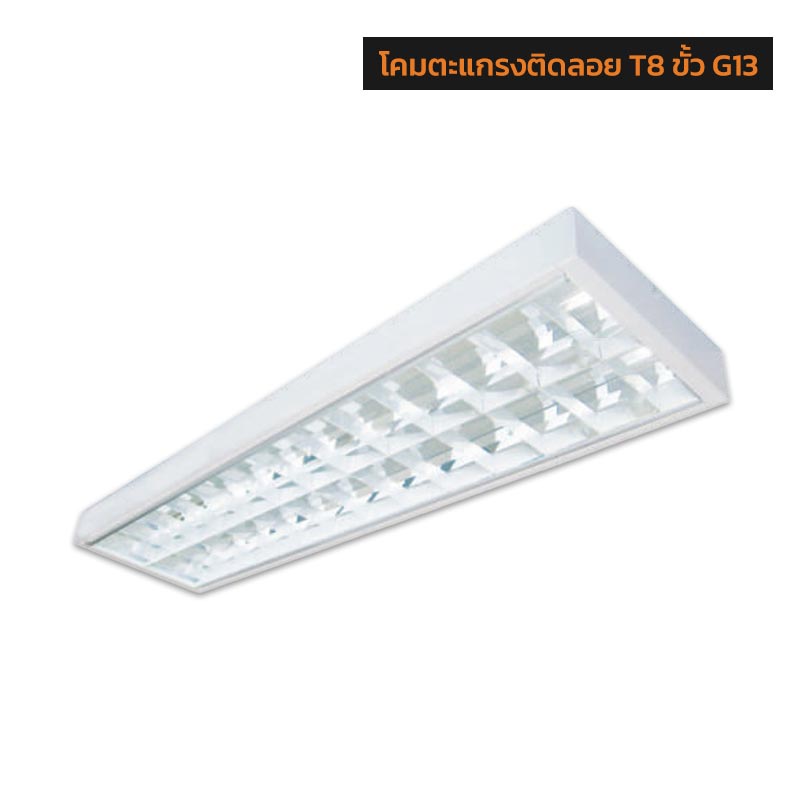 โคมตะแกรงติดลอย T8 ขั้ว G13 SURFACE MIRROR LOUVER - DN-LIGHTING ออกแบบ ...