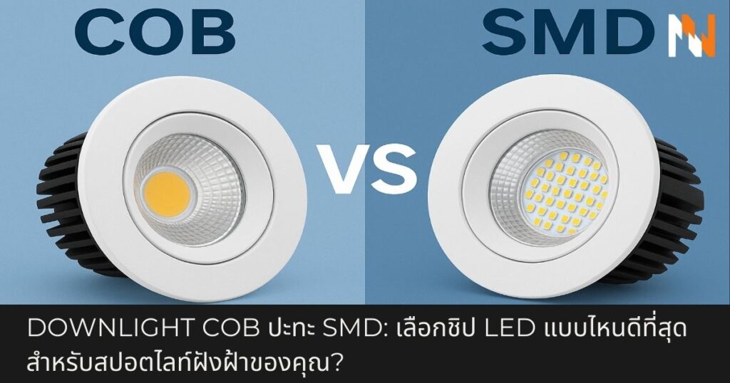 Downlight COB ชิป LED แบบไหนดีที่สุดสำหรับดาวน์ไลท์ของคุณ?